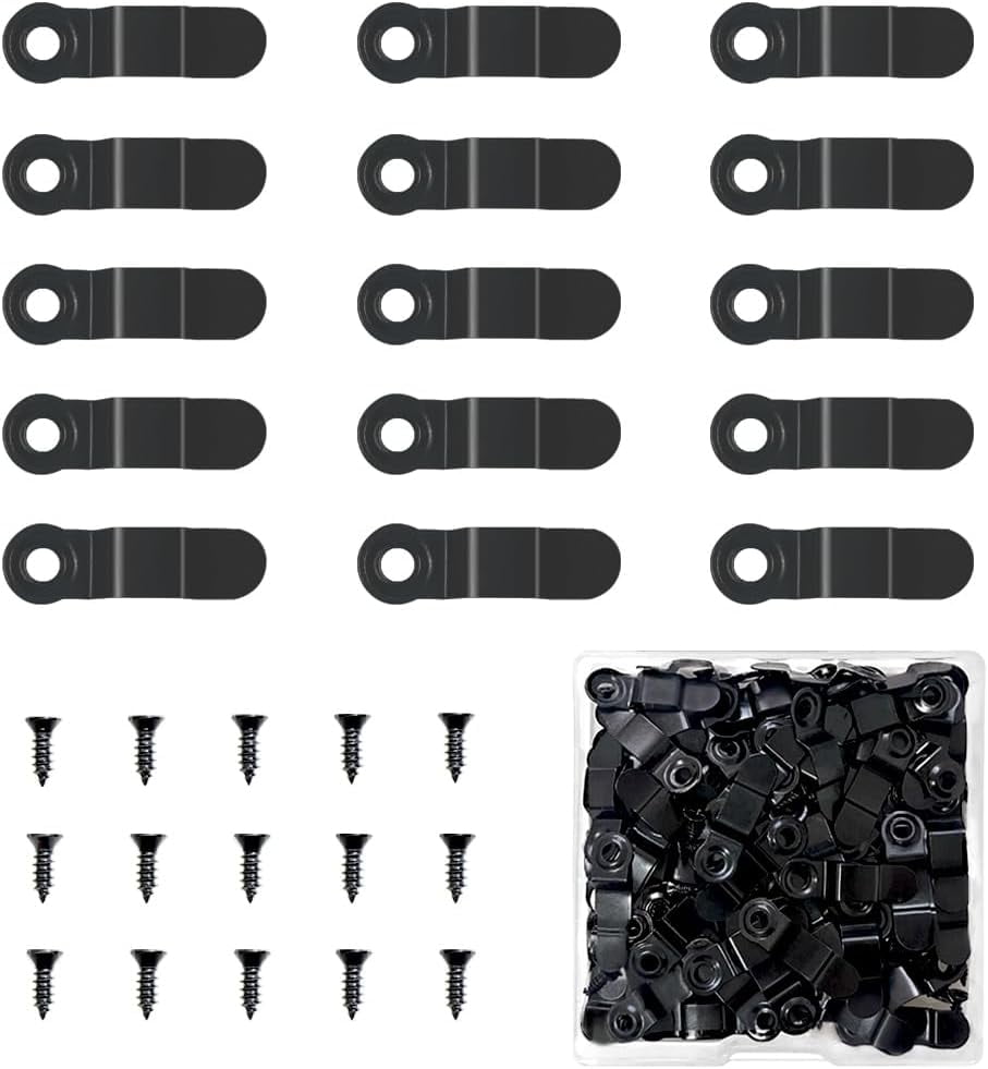 100 Pieces Metal Picture Frame Turn Buttons Fasteners with 100 Pieces ...