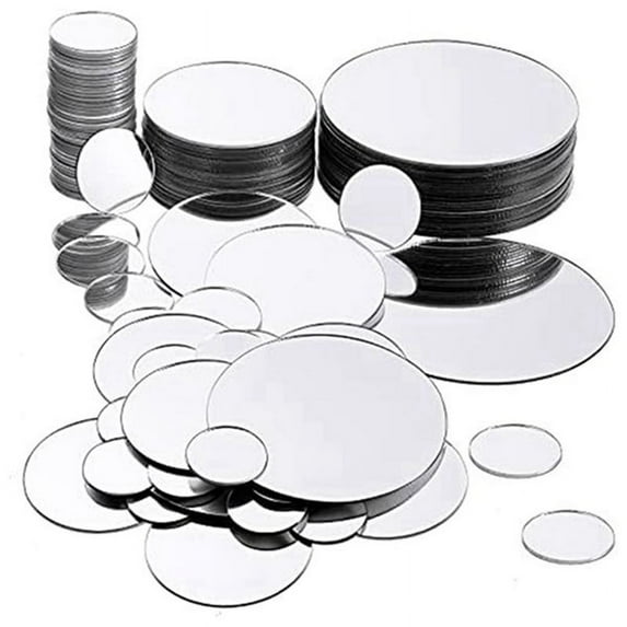 100 Pieces Mini Size Round Mirror Small Round Mirror Adhesive Mirror ...