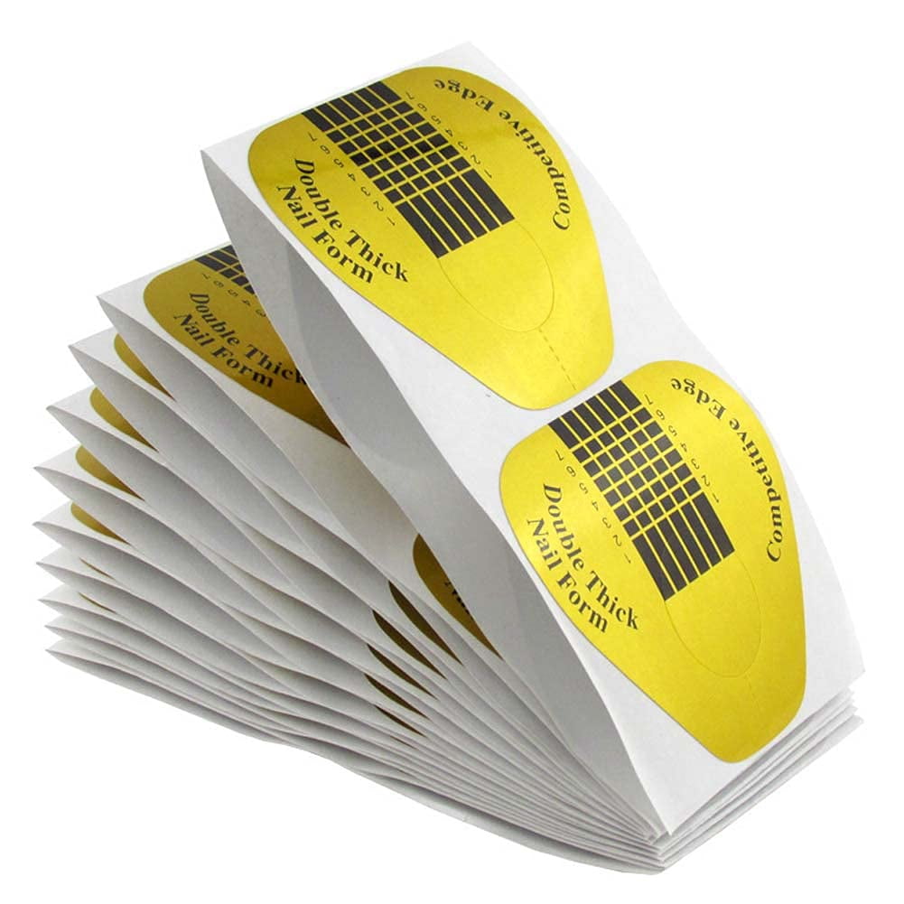100 Pieces Nail Forms Nail Extension Forms Nail Paper Forms Nails ...