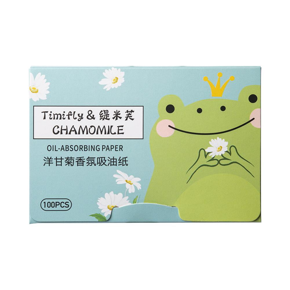 100 Pieces Natural Wood Pulp Facial Absorbent Papers - Oil Control and ...