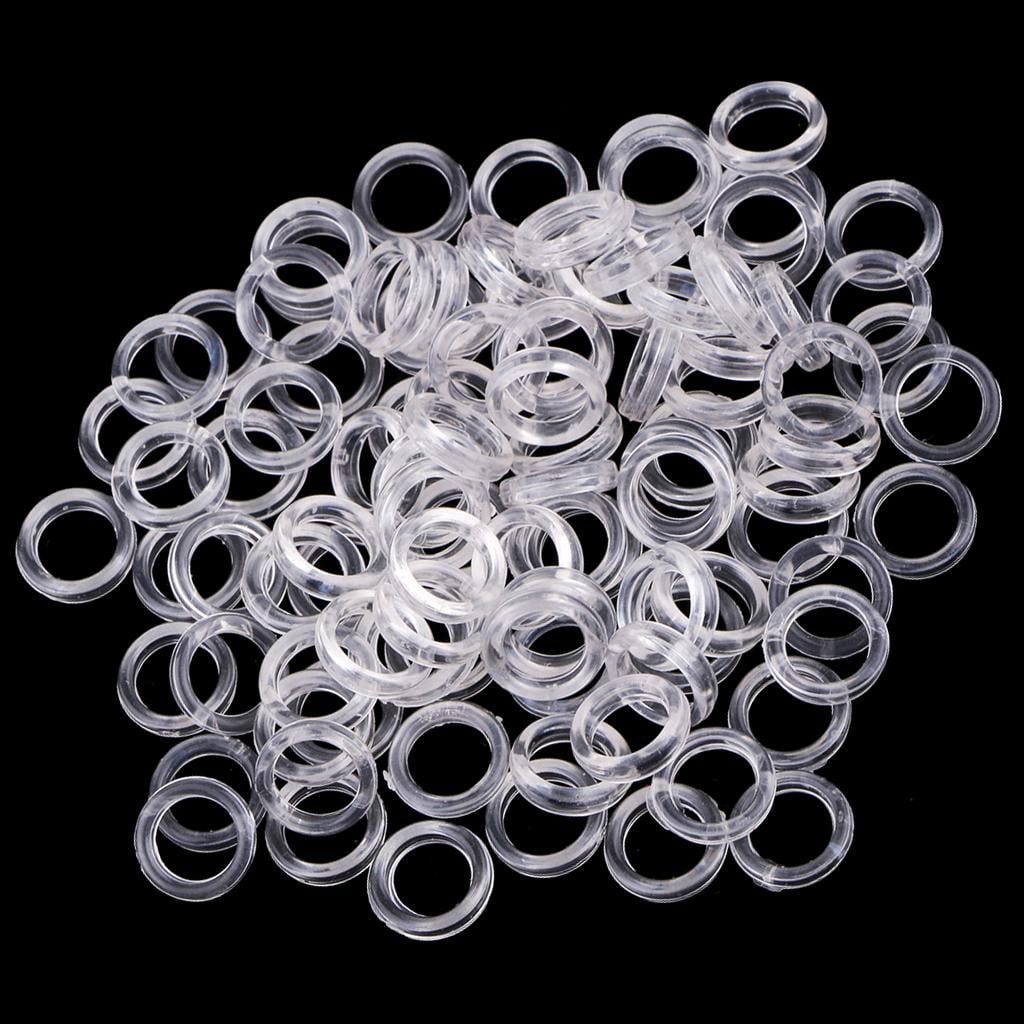 100 Pieces Nylon Bra Strap Adjustment Adjuster Slider Fasteners 6mm ...
