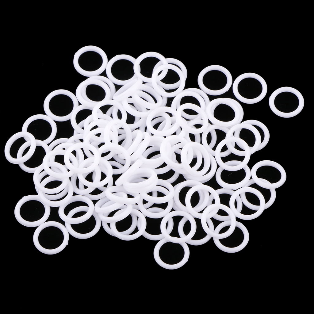 100 Pieces Nylon Bra Strap Adjustment Adjuster Slider Fasteners 6mm ...