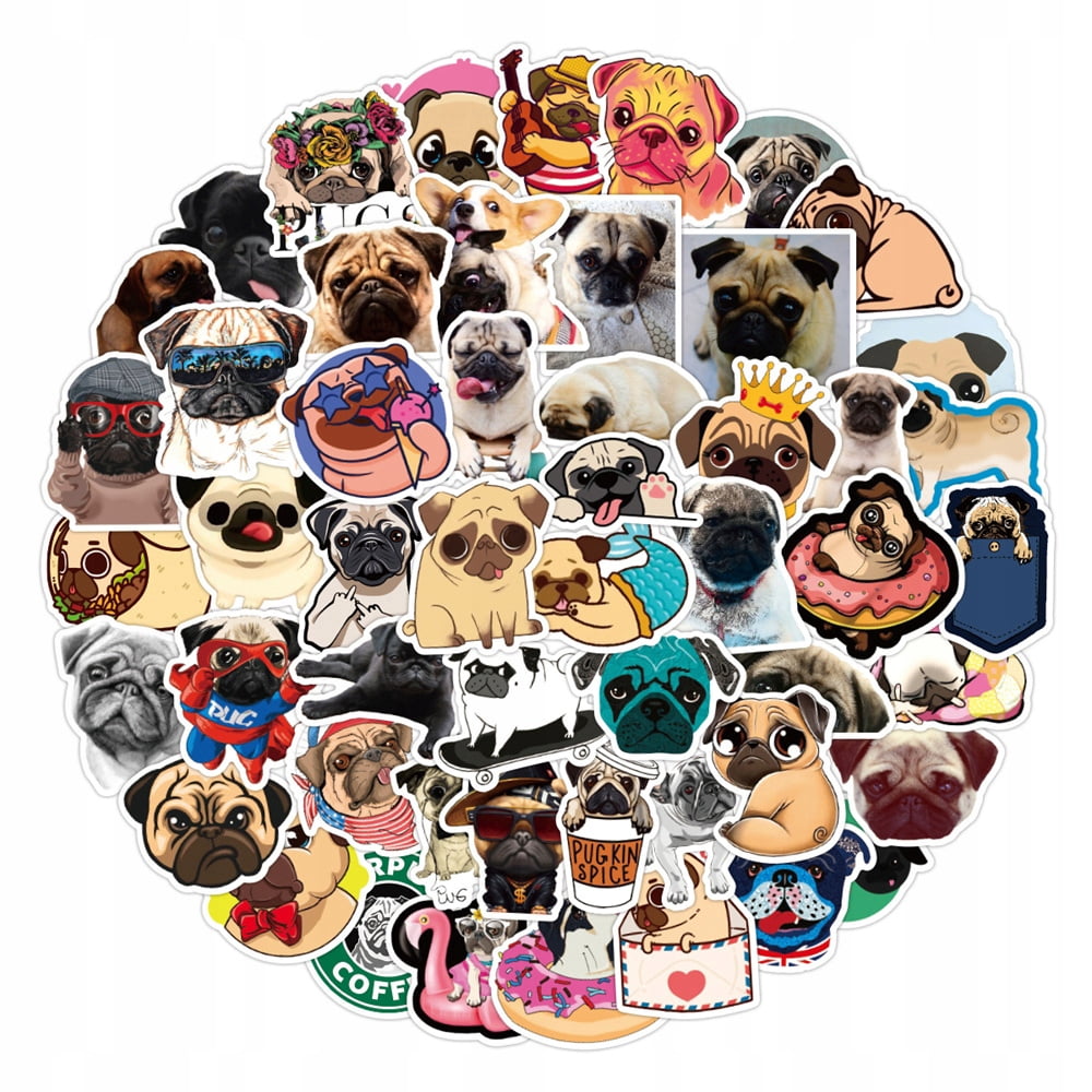 100 Pieces Of Shapi With A Cartoon Dog Personalized Lok3086 - Walmart.com