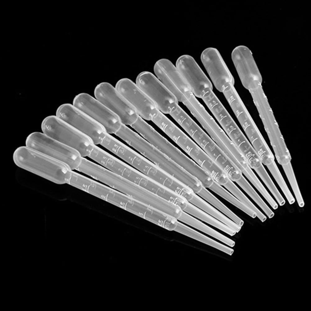 100 Pieces Of Spray 3ml Disposable Plastic Transfer Scale Pipette ...