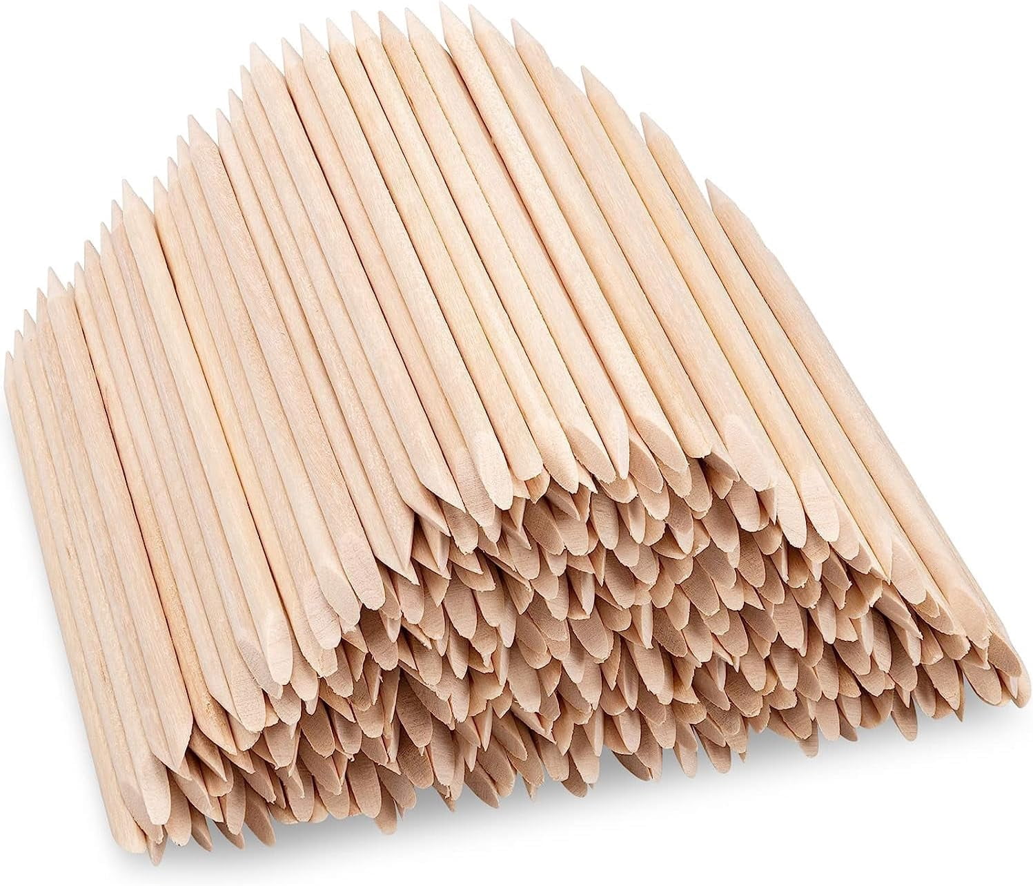 100 Pieces Orange Wood Cuticle Sticks, Professional Tool for Manicure ...