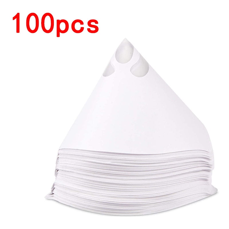 100 Pieces - Paint Filter Paper, Purification Cup, Chicken Funnel, 100 ...