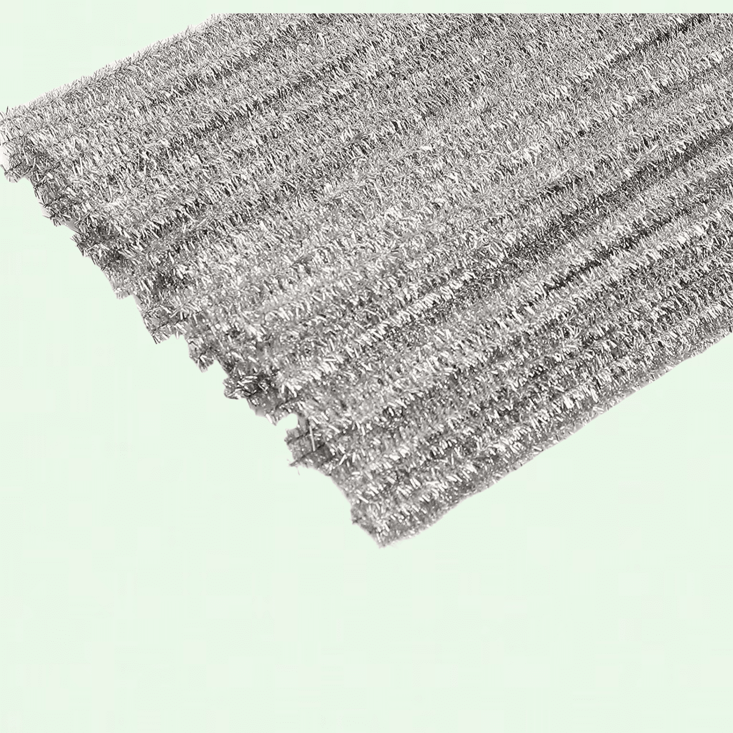 Glitter Silver Craft Pipe Cleaners, 100 Pieces Chenille Stem for DIY ...