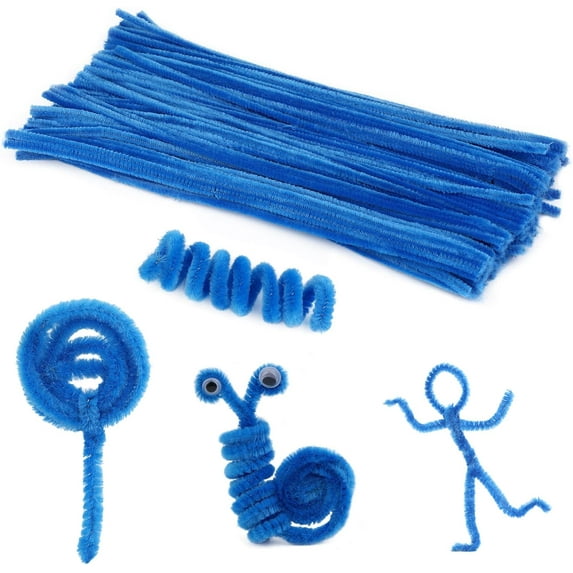 100 Pieces Pipe Cleaners Chenille Stem, Green Pipe Cleaners Set for DIY ...