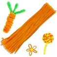 100 Pieces Pipe Cleaners Chenille Stem, Solid Color Pipe Cleaners Set ...