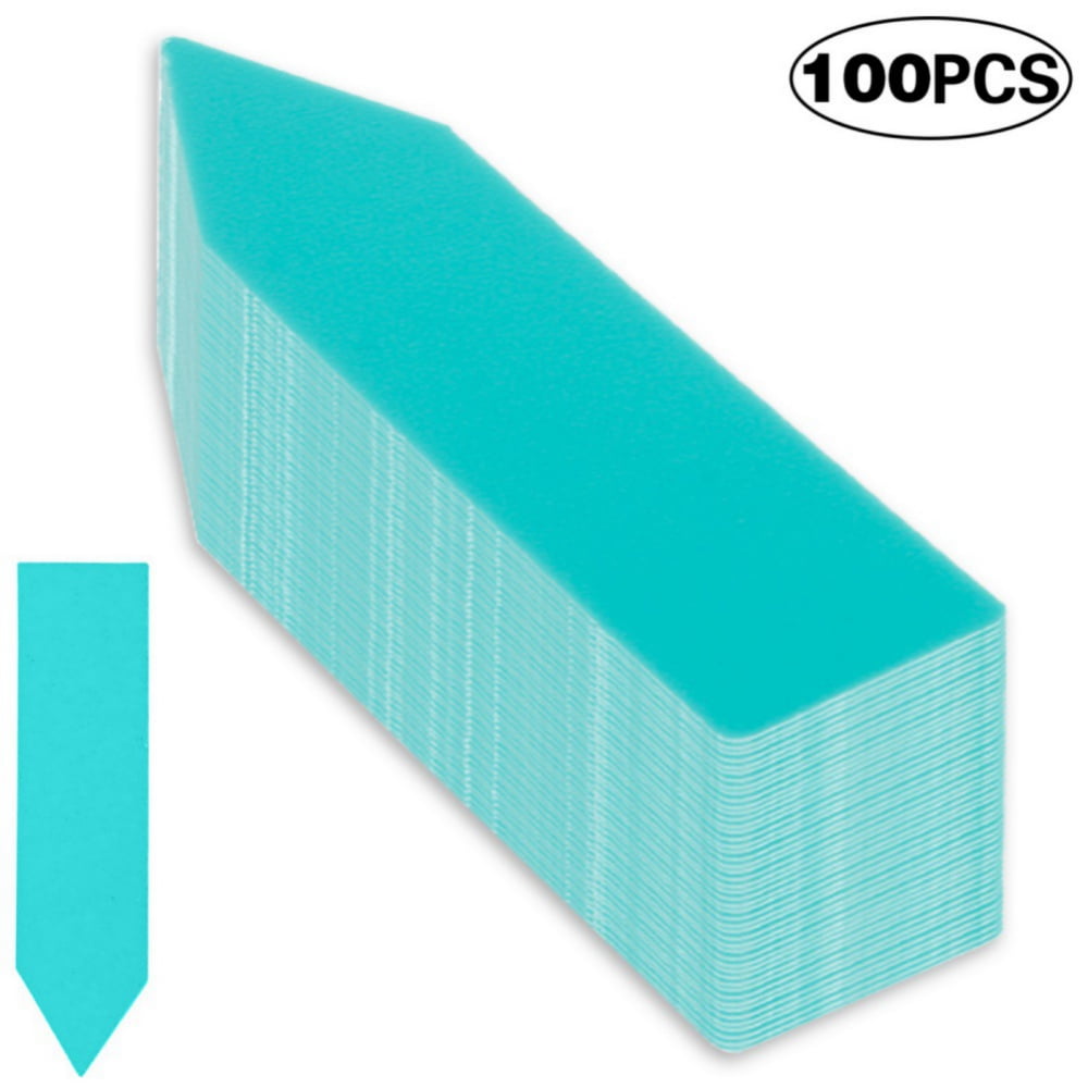 100 Pieces Plastic Plant Labels Nursery Garden Labels Marker Plant Pile ...