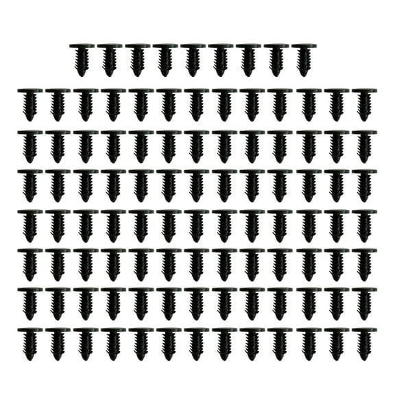 100 Pieces Plastic Rivets Push Pins Rivet Fasteners Plastic Hole Hood ...