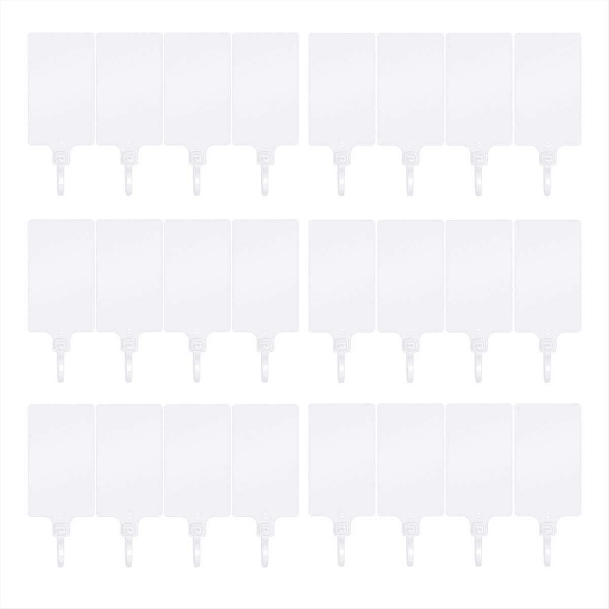 100 Pieces Plastic Tags Waterproof Tags Plastic Seal Shipping Tags ...