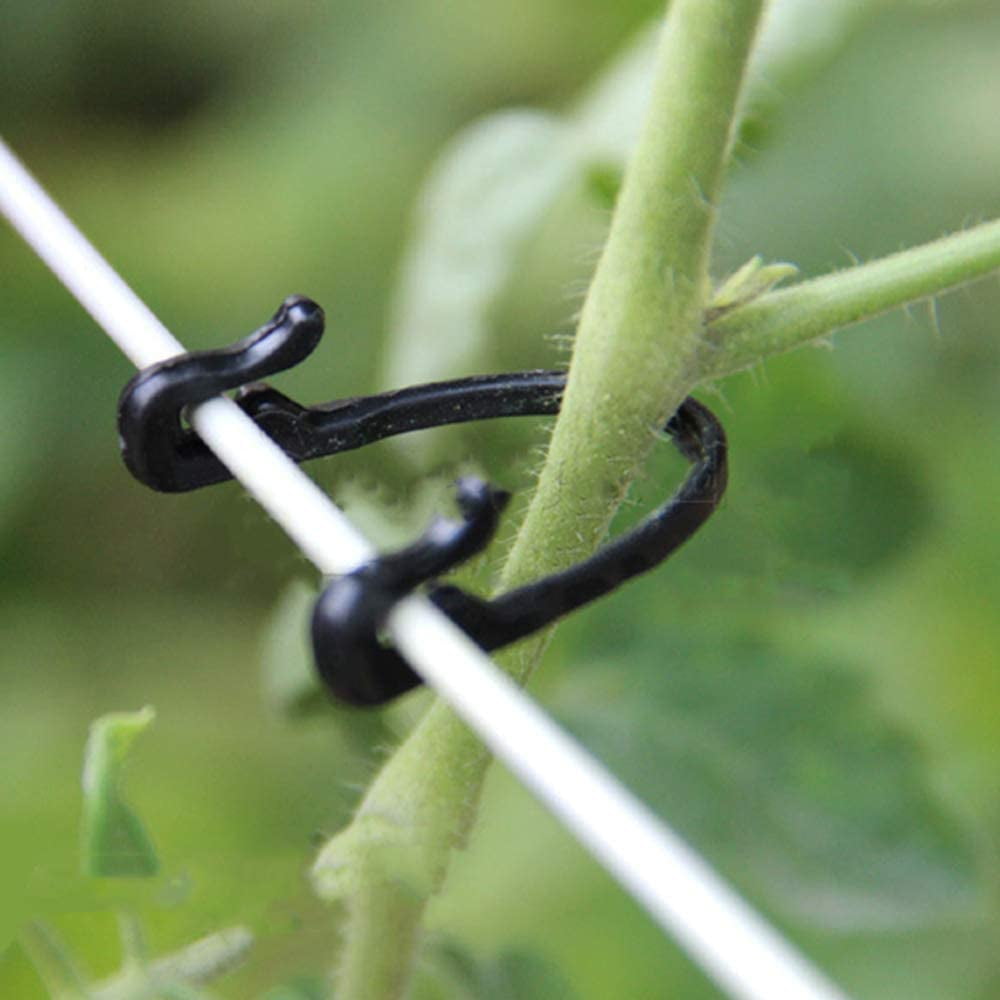 100 Pieces Plastic Vines Clip Fastener Tied Buckles Set Garden Plant ...