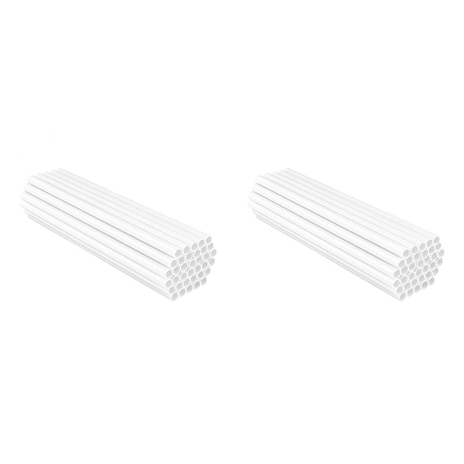100 Pieces Plastic White Cake Dowel Rods for Tiered Cake Construction ...