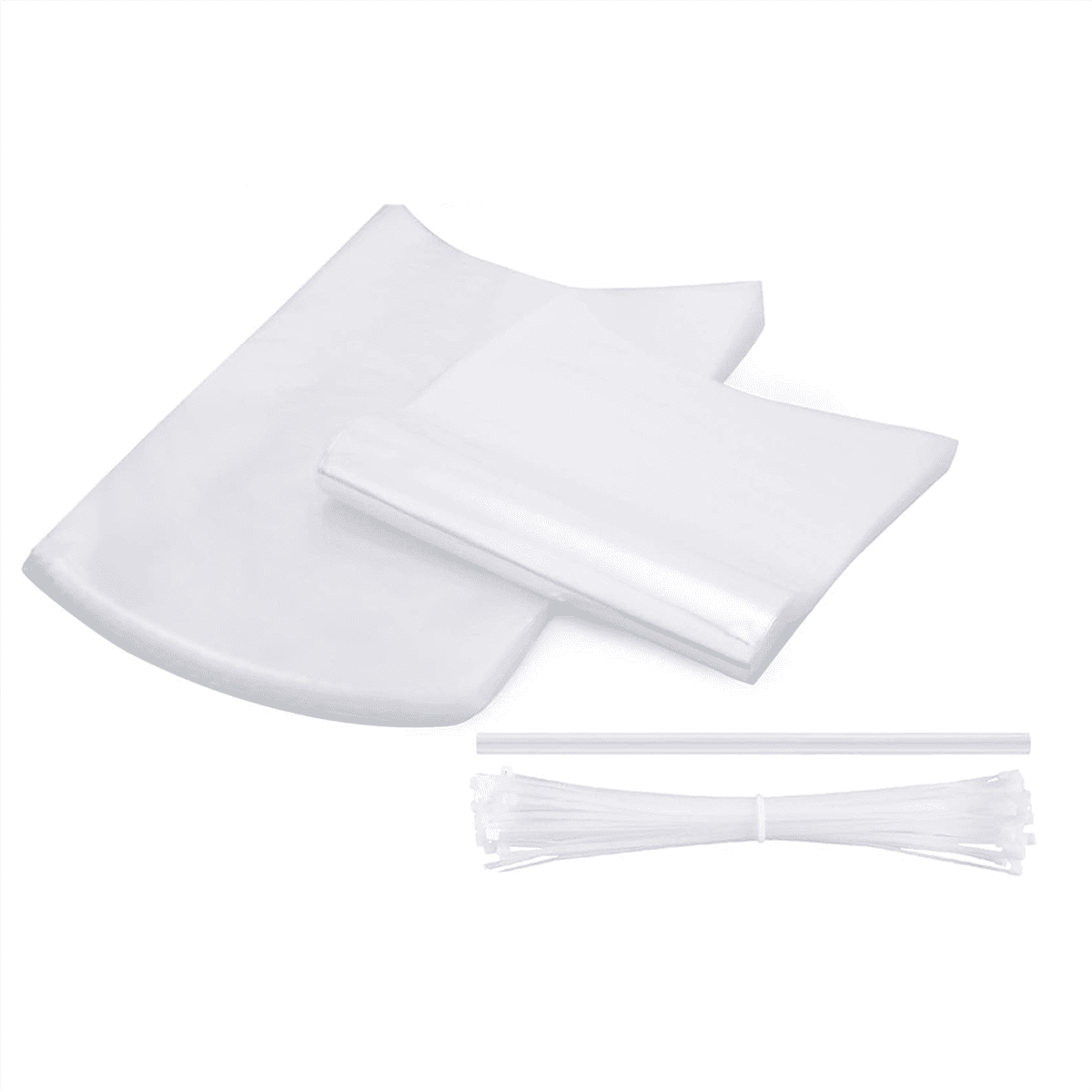 100 Pieces Poultry Shrink Wrap Bags Transparent Heat Shrink Bags and ...