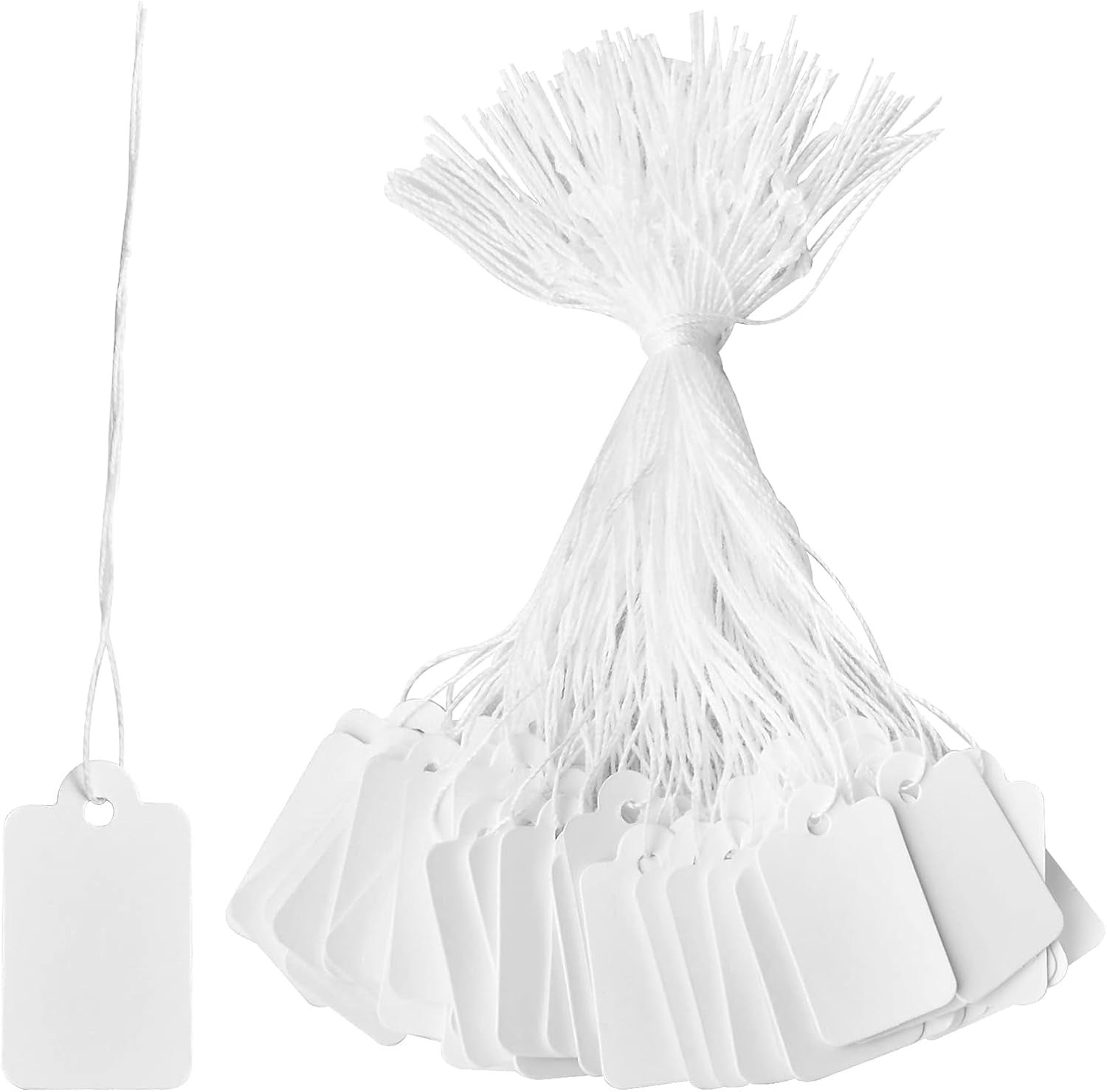 100 Pieces Price Tags, 23*13 mm Marking Labels, Kraft Label with String ...