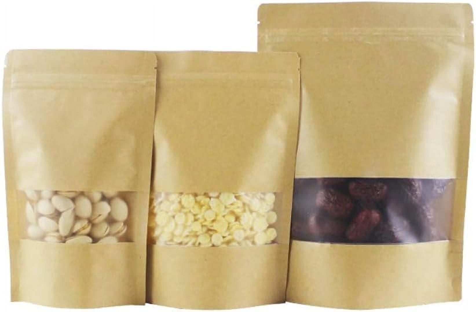 100 Pieces Resealable Ziplock Packaging Bags with Matte Translucent ...