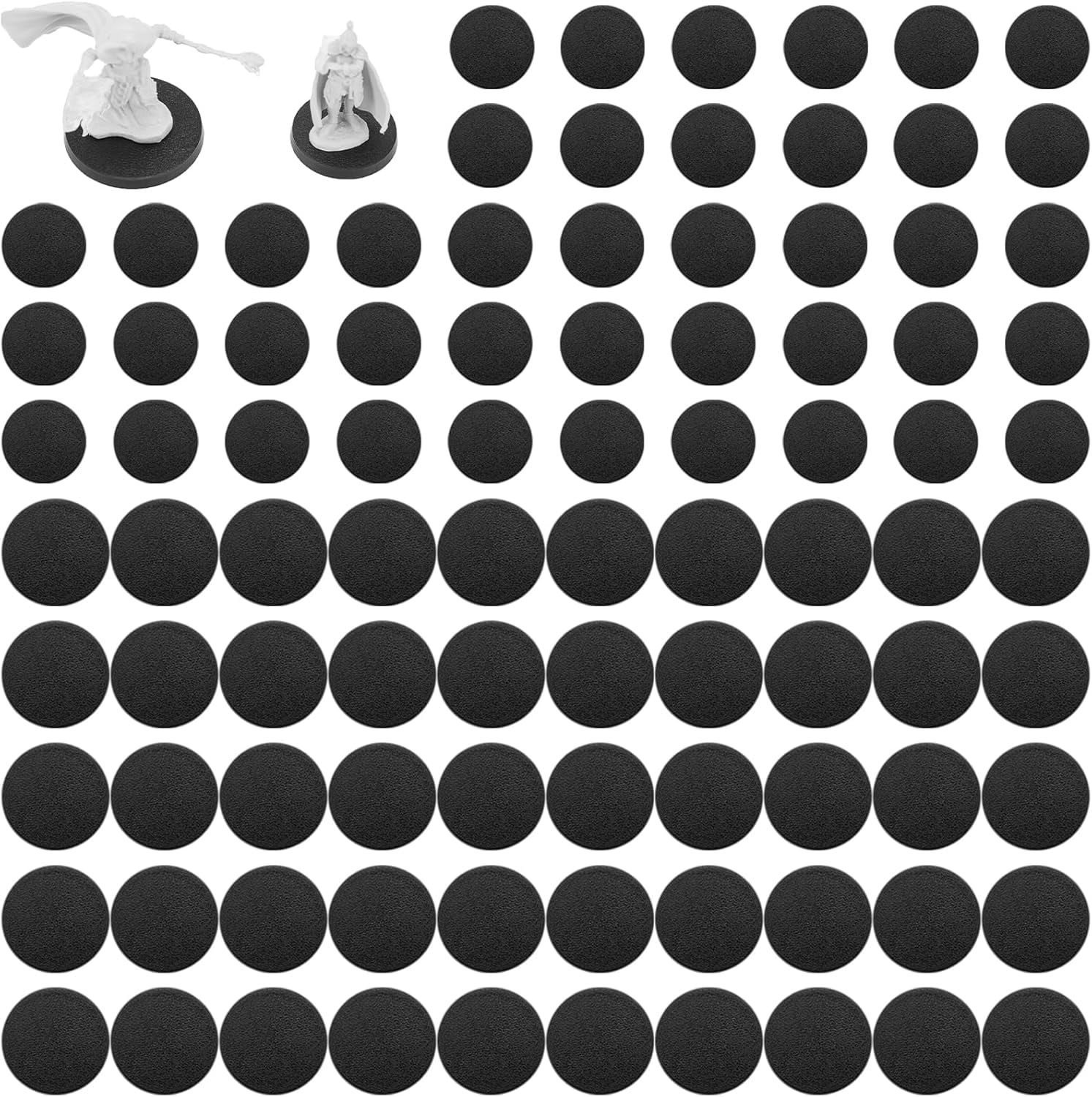 100 Pieces Round Plastic Model Bases,Mixed 25mm & 32mm,Figure Display ...