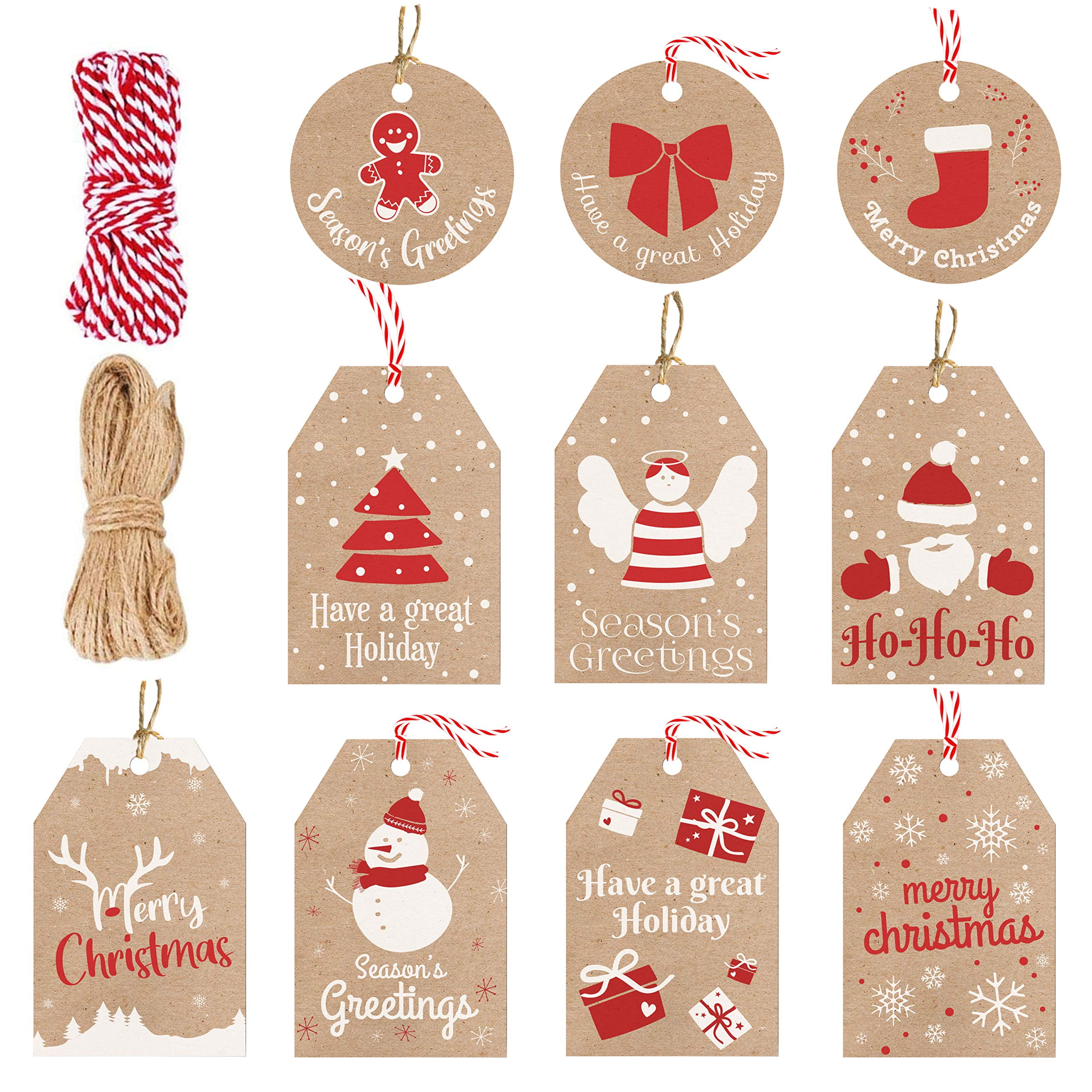 Season 4 Sparkles Christmas Gift Tags, 100 Pieces, Assorted Designs ...