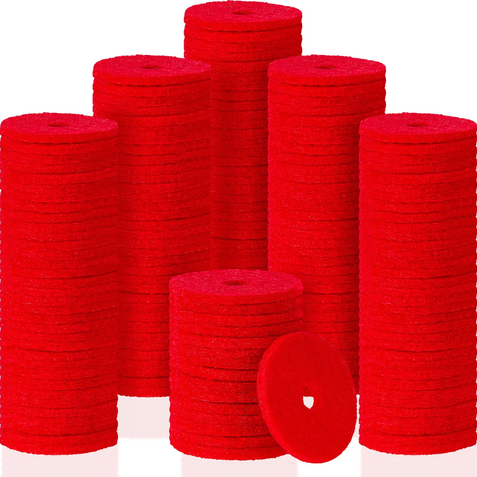100 Pieces Sewing Machine Spool Pin Felt Pad Red Spool Pin Felts Thread ...