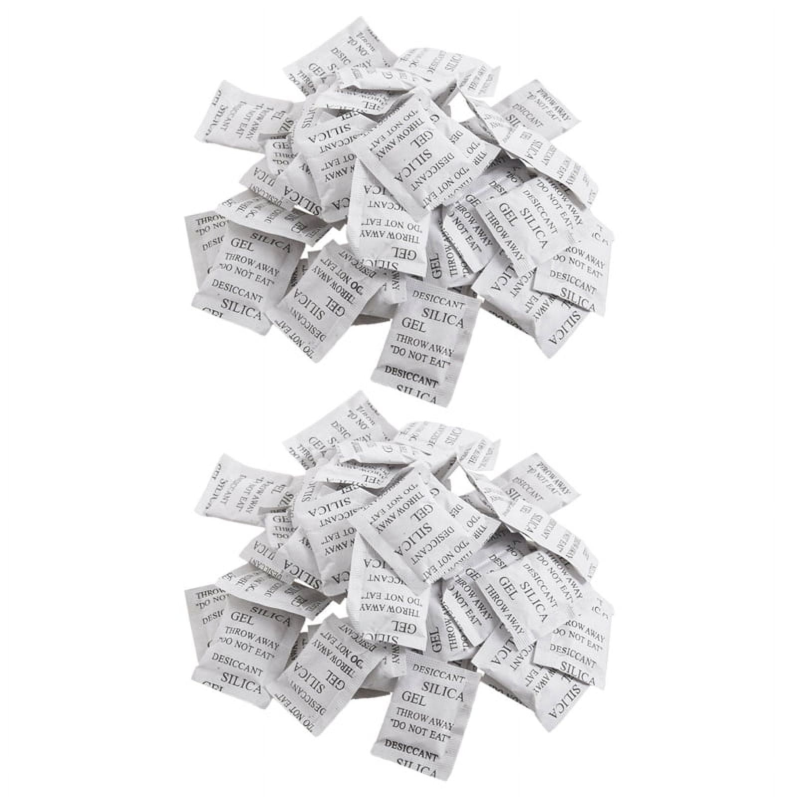 100 Pieces Silica Desiccant Drying Humidity Absorber Sachets Bags ...