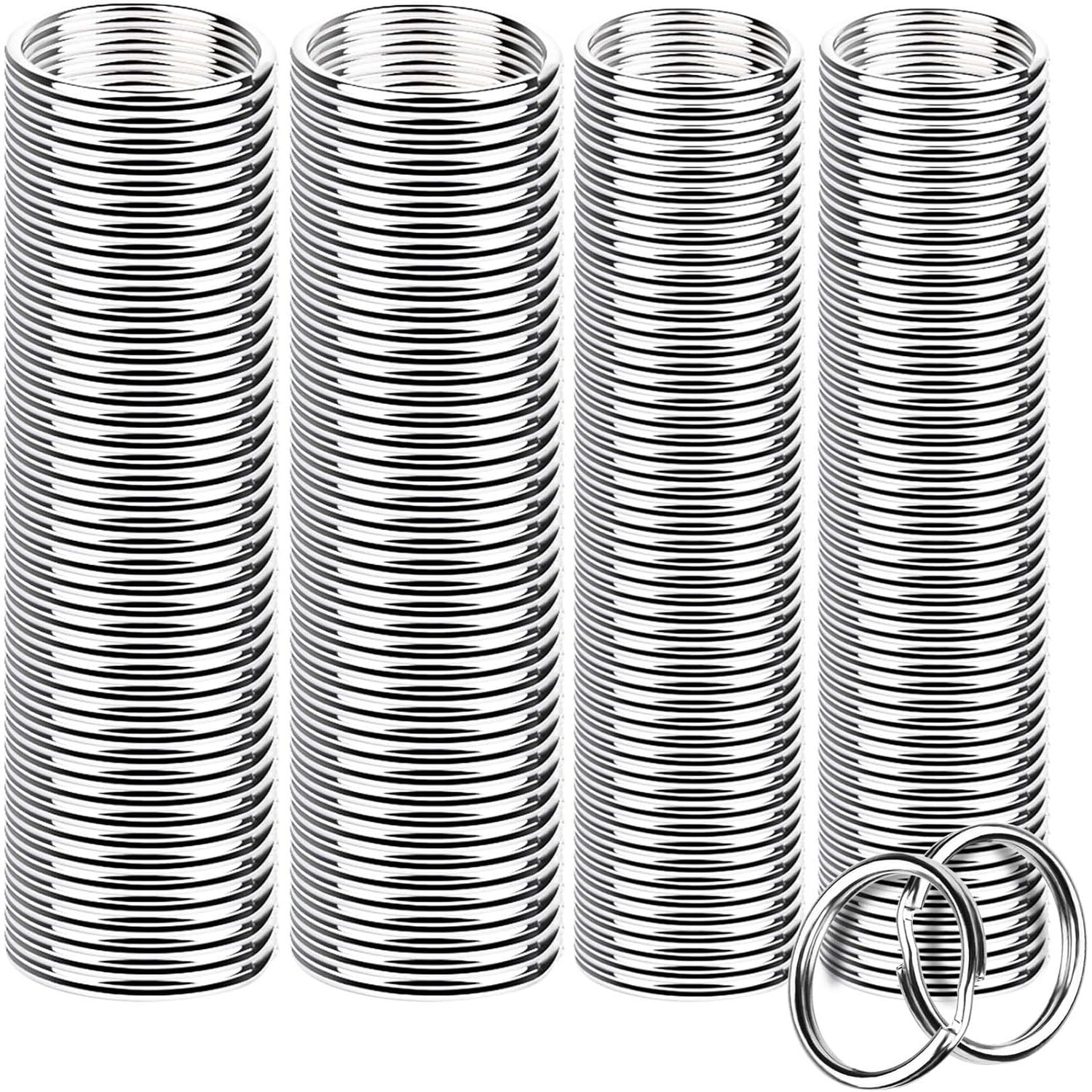 100 Pieces Split Key Rings Bulk for Keychain Key and Art Crafts(28 mm ...