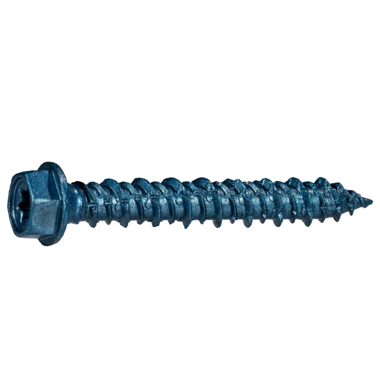 100 Pieces Star Drive Hex Washer Head Masonry Screws with Drill Bit - 1 ...