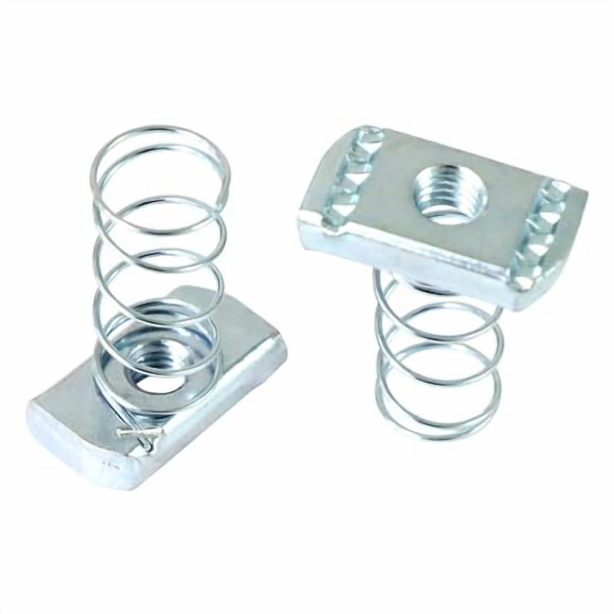 100 Pieces Strut Channel Nuts - Standard Long Zinc Plated Spring Nuts ...