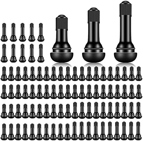 100 Pieces TR412 TR413 TR414 Tire Valve Stems Rubber Black Rubber Snap ...