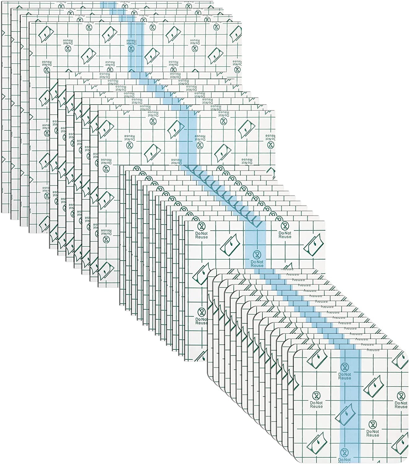 100 Pieces Transparent Stretch Adhesive Bandage Waterproof Bandage ...