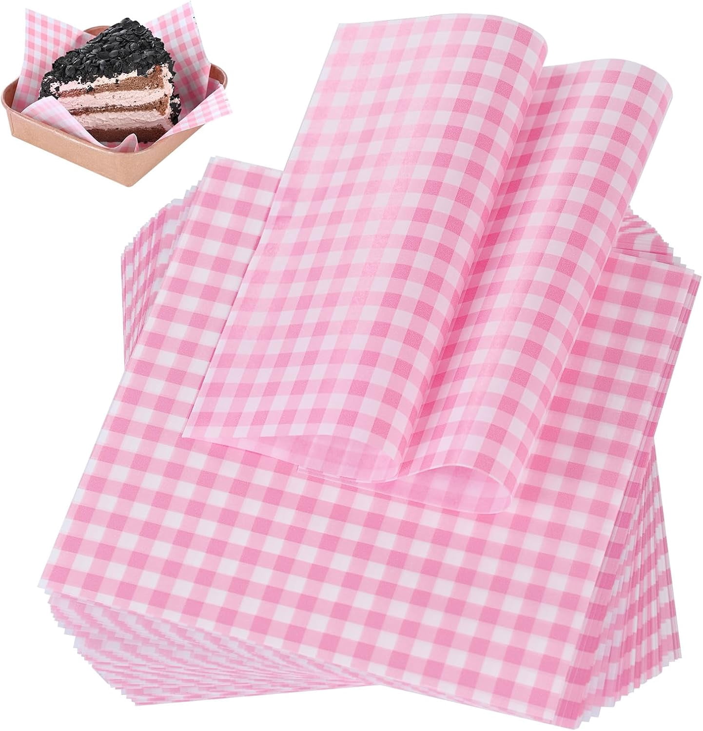 100 Pieces Wax Paper Sheets 7x7 Inch, Food Basket Liners Deli for ...