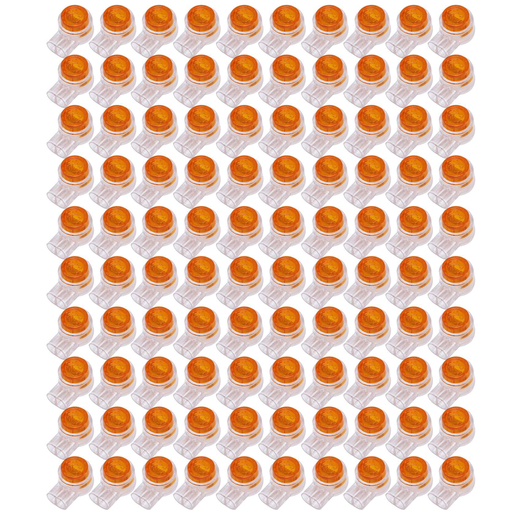 100 Pieces Yellow Button Gel Filled Phone Wire Butt Splice UY Connector ...