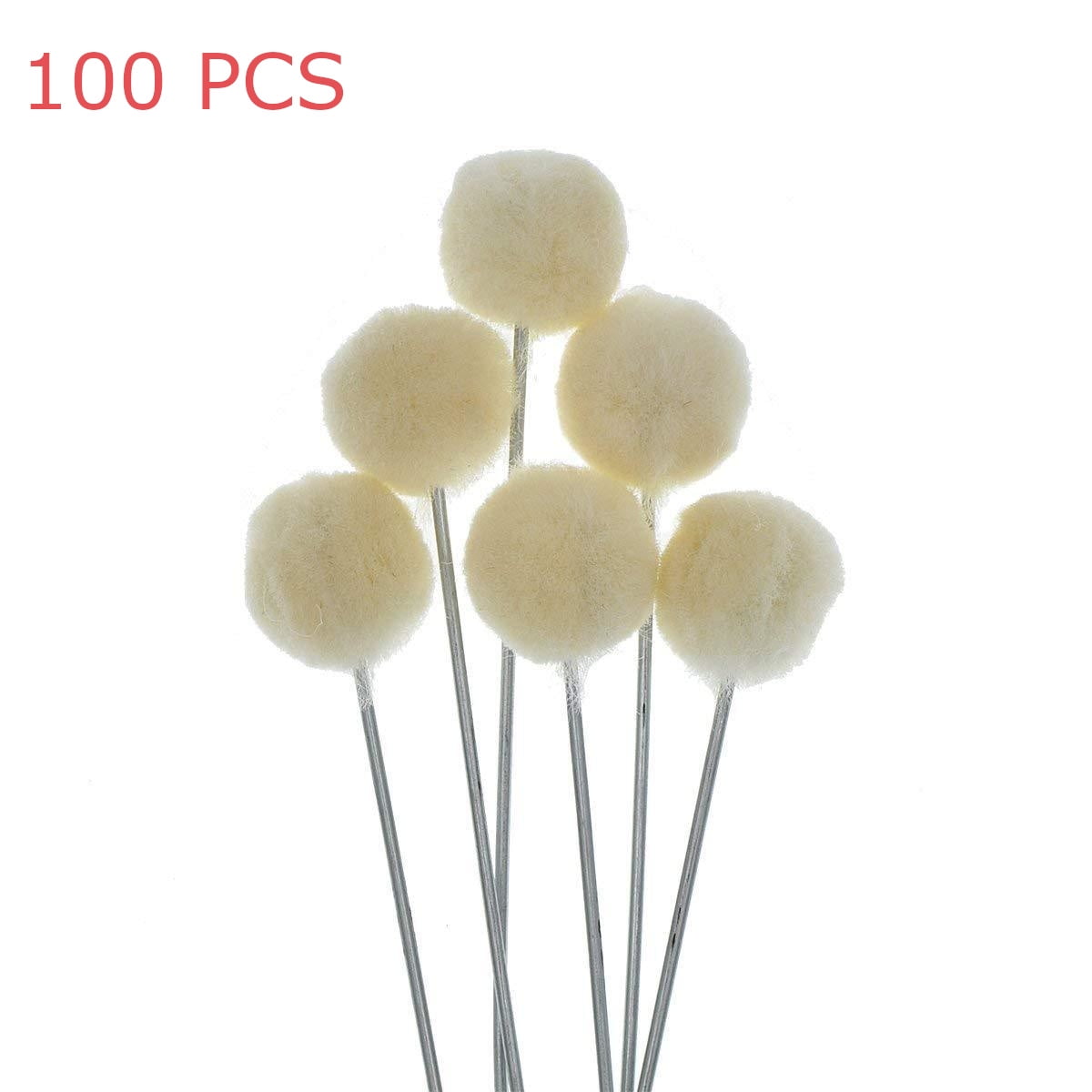 100 Pieces Yellow Wool Daubers Ball Brush Leather Dye Dauber Dyeing ...