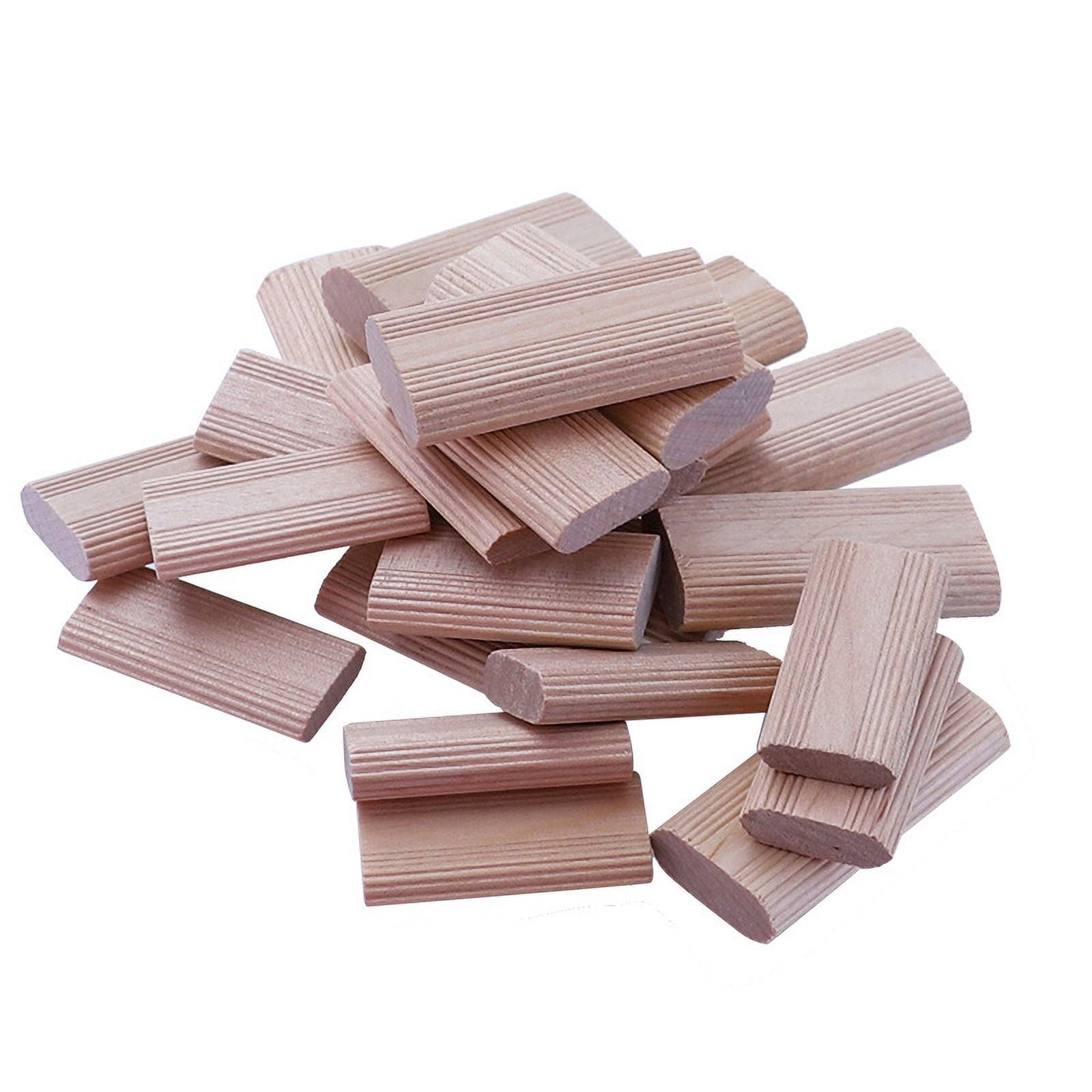 100 Pieces of 6mm Domino Wooden Dowel Connectors, Beech Wood Plugs ...