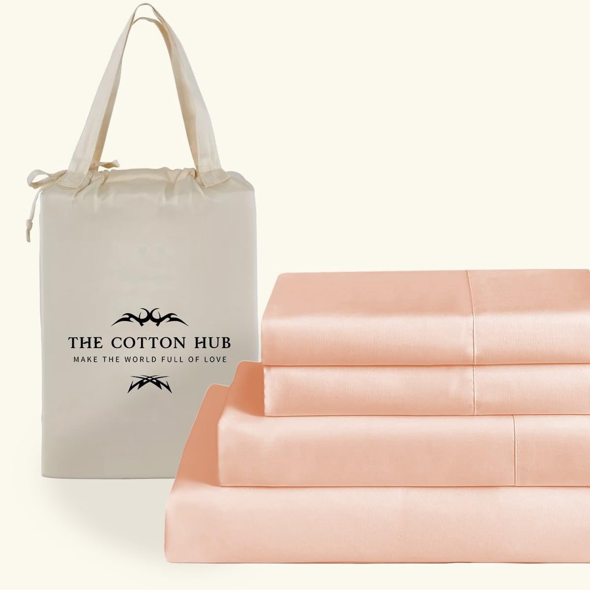100% Pima Cotton Emperor/Wyoming King Size 4-PCs Sheet Set (Solid ...