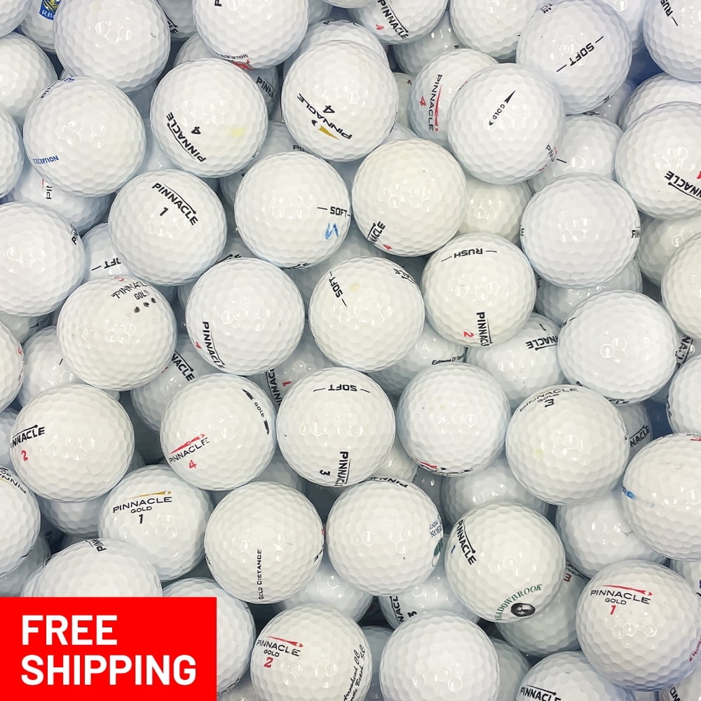Pre-Owned 100 Pinnacle AAA Recycled Golf Balls, White, by Mulligan Golf ...