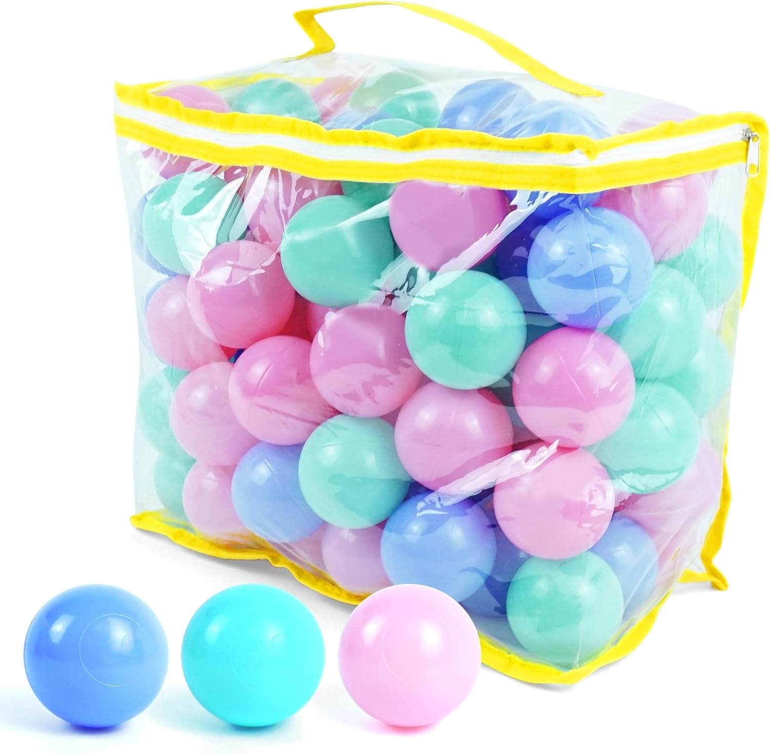 100 Pit Balls Plastic Balls for Baby Toddlers GirlsToddlers for ...