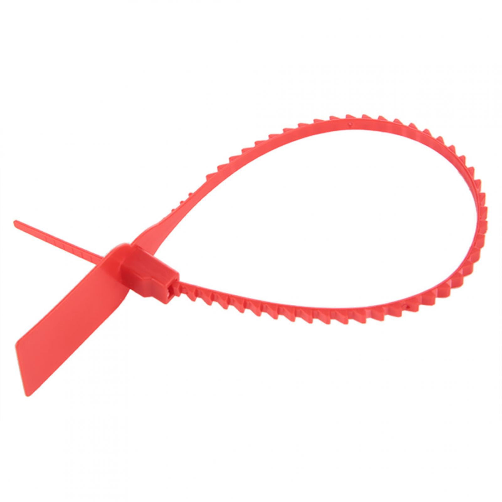 100 Plastic Disposable Zip Ties Tamper Seals for Shoes Bag Label Tag ...