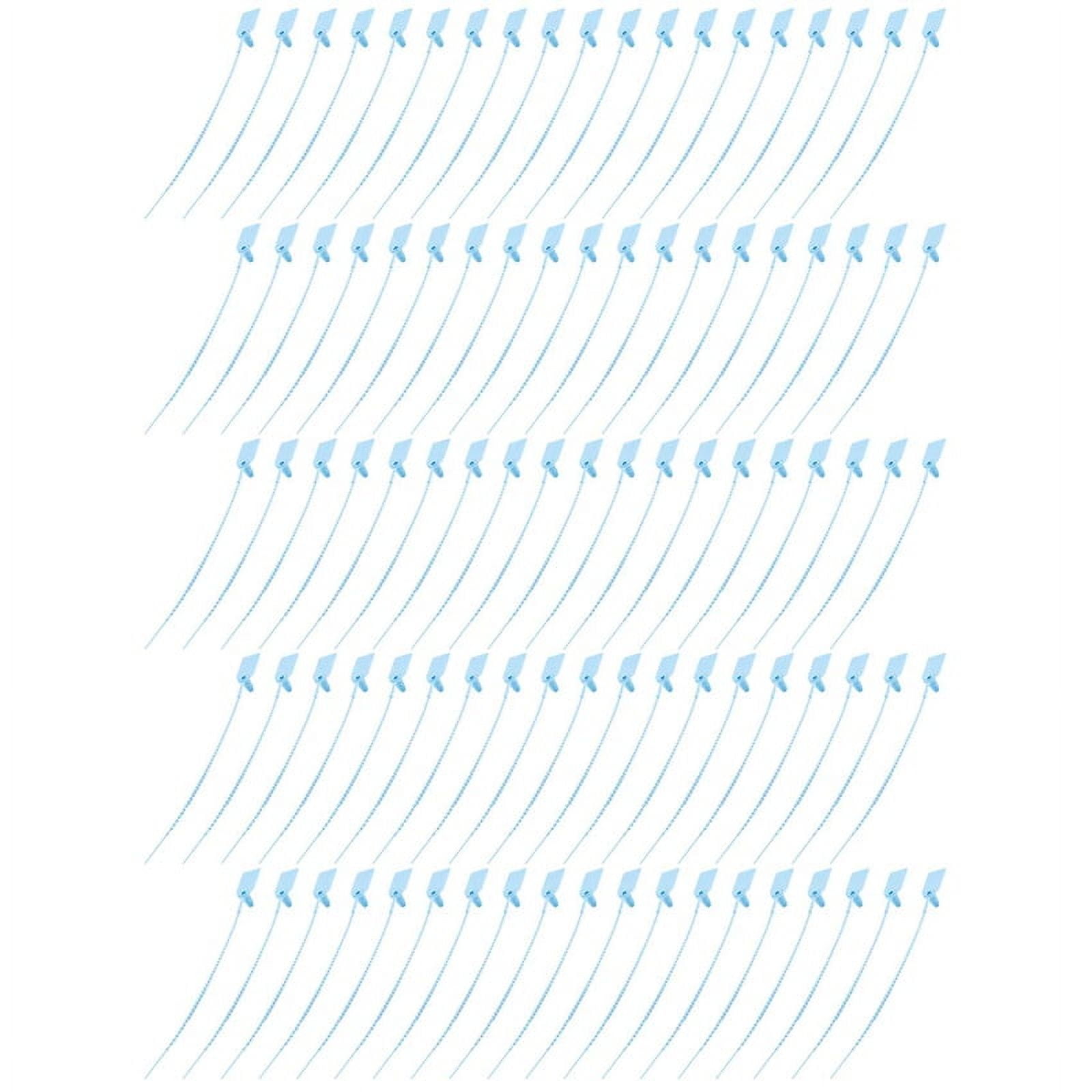 100 Plastic Tamper Seals, Numbered Zip Ties Tags,Disposable Self ...