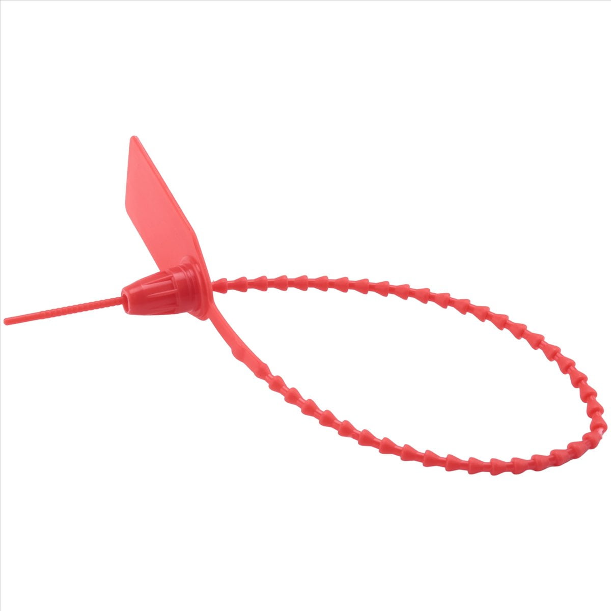 100 Plastic Tamper Seals, Numbered Zip Ties Tags,Disposable Self ...