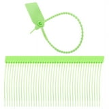 100 Plastic Tamper Seals, Numbered Zip Ties Tags,Disposable Self ...