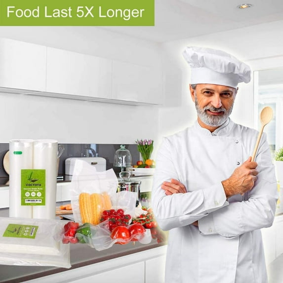 100 Plus Gallon 4mil 11.5" x 18.5" Thick Vacuum Sealer Freezer Storage ...