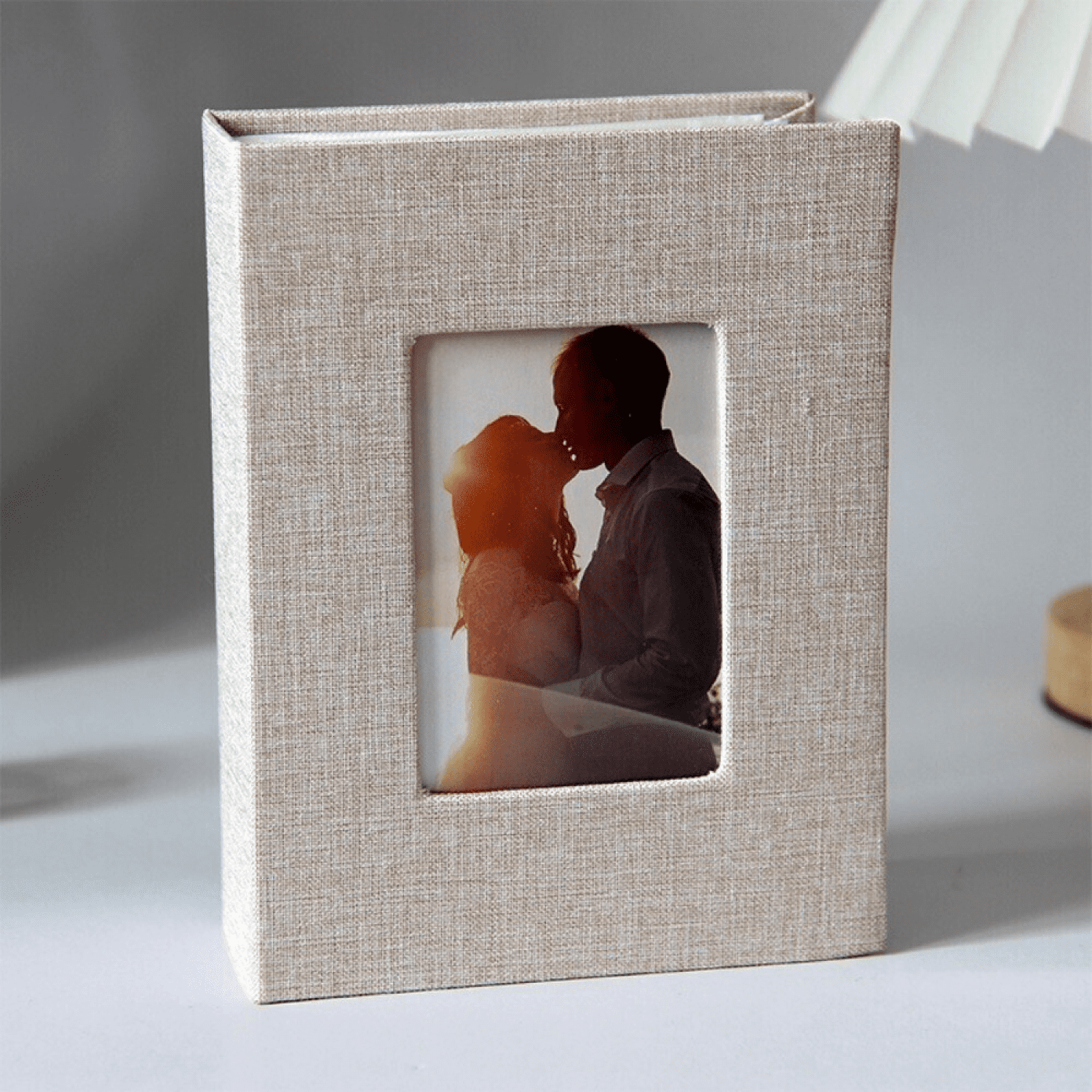 100 Pockets Photo Album 4x6 Photos Linen Cover Slip-in Picture Albums ...