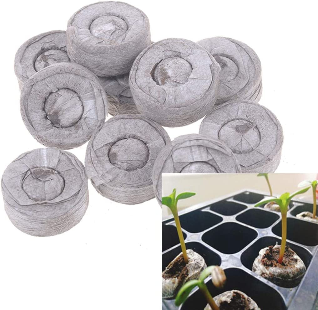 100 Pods Peat Pellets for Seeds Germination Seeds Starting Fiber Soil ...