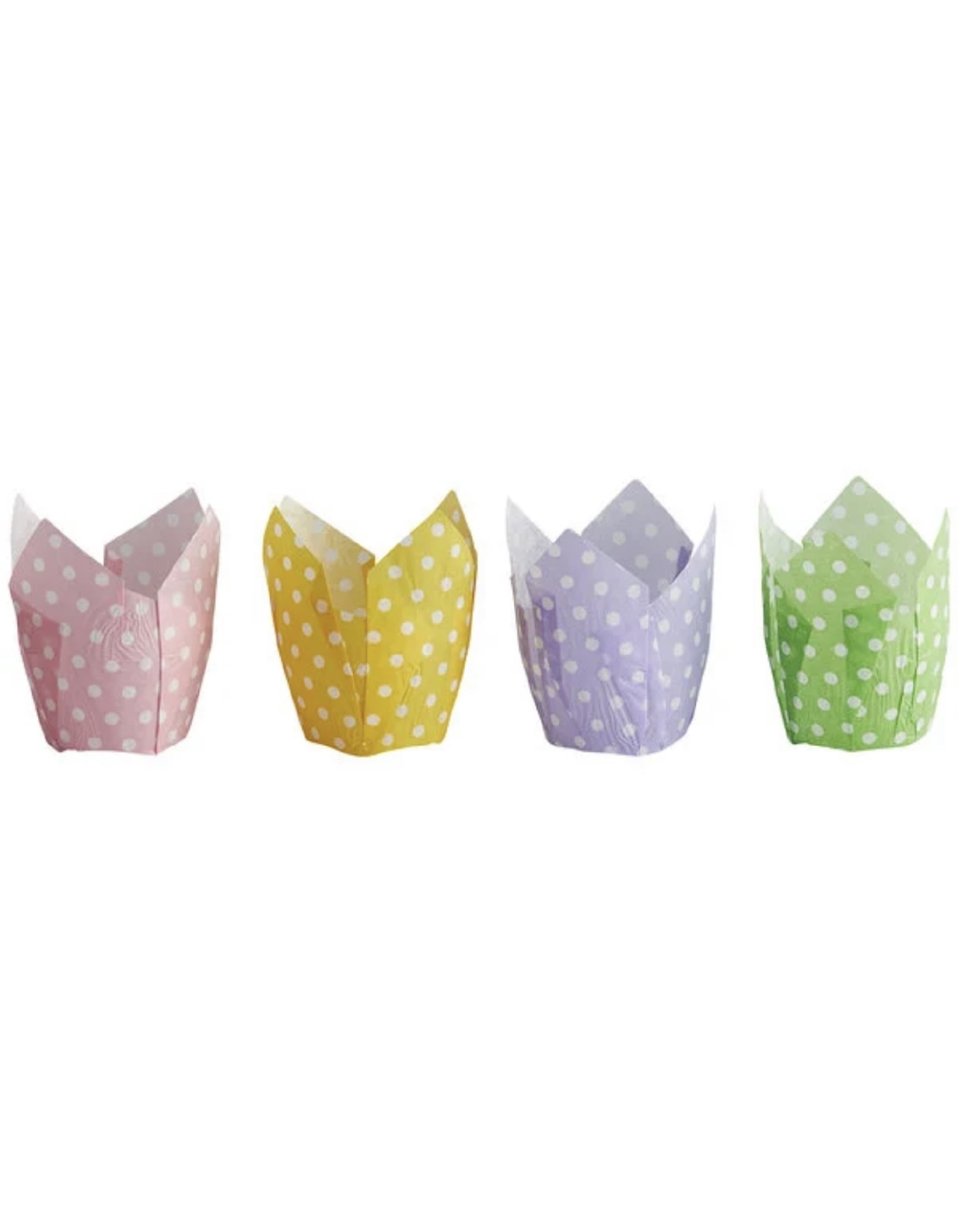 The Baker Celebrations Polka Dot Cupcake & Muffin Liners, Sturdy, 100 ...