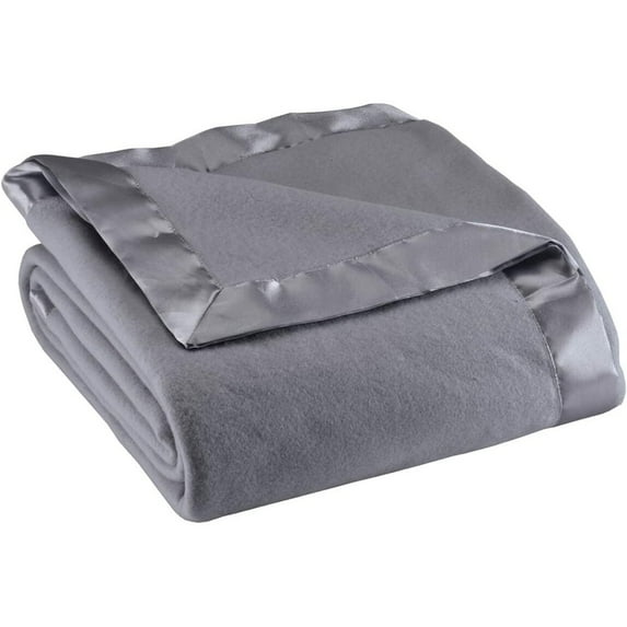 100% Polyester Satin Fleece Blanket Full Twin King Size Lightweight ...