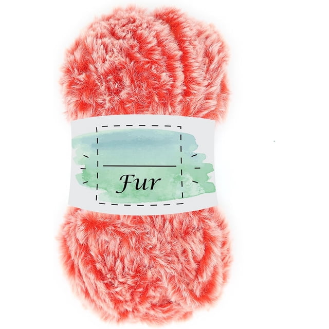 100% Polyester Soft Super Chunky Fluffy Faux Fur Knitting and ...