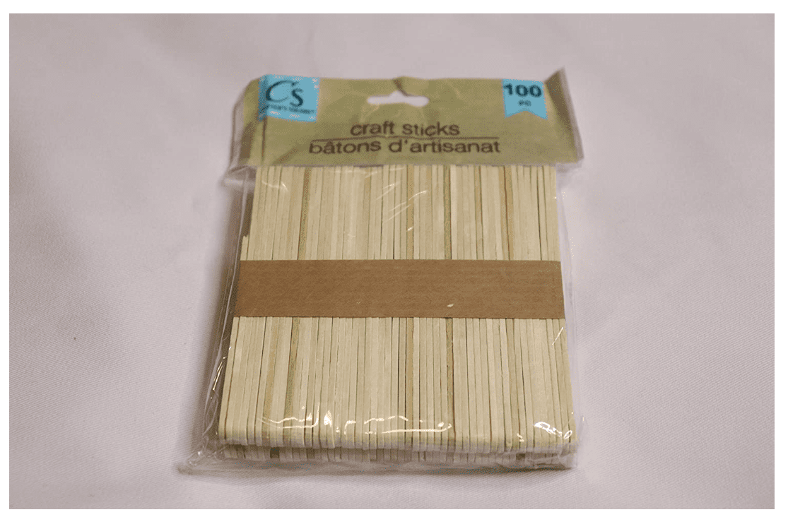 100 Popsicle Sticks, pack of 100 natural wood crafts sticks for DIY fun ...