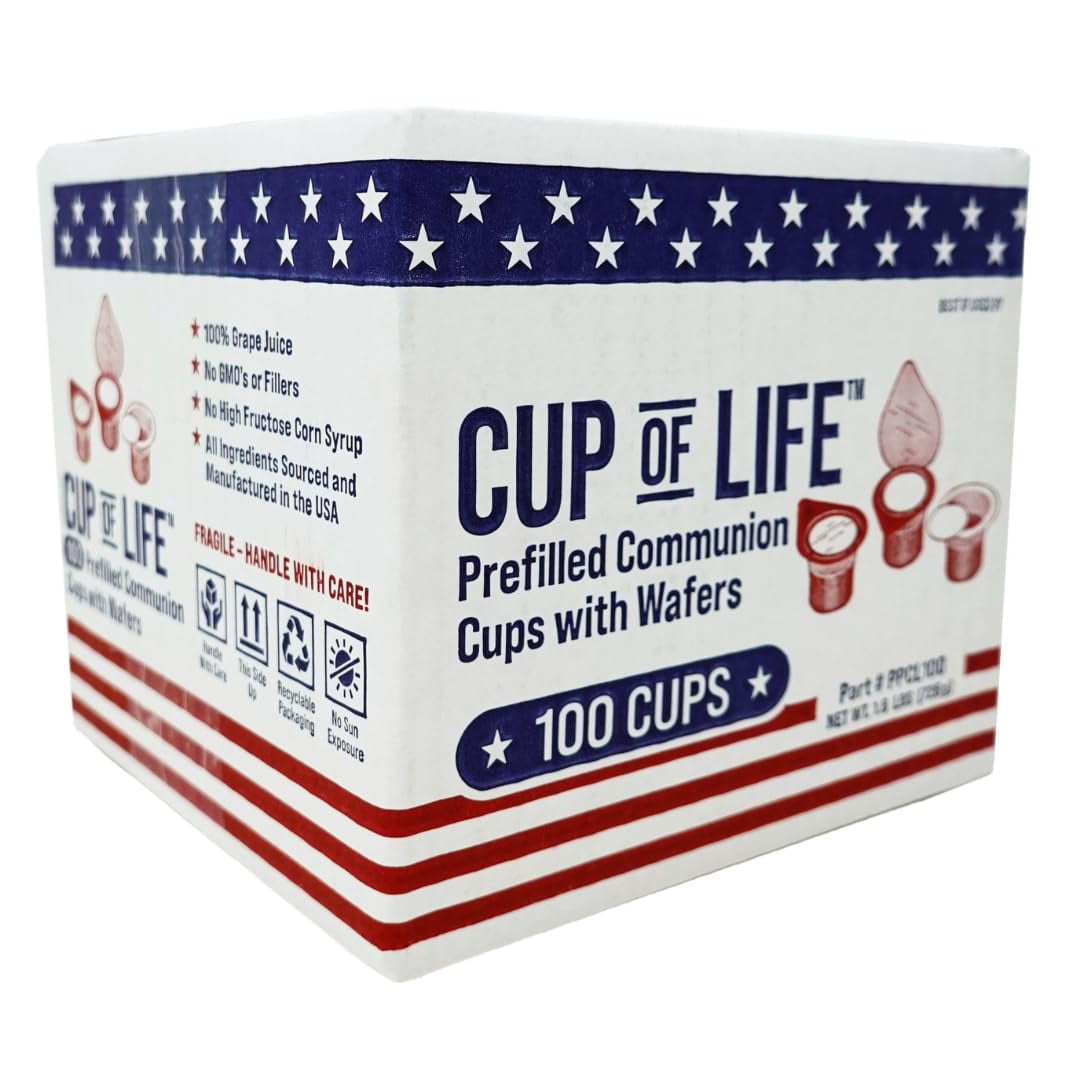 100 Prefilled Communion Cups VTF5 with Premium Red Grape Juice and ...