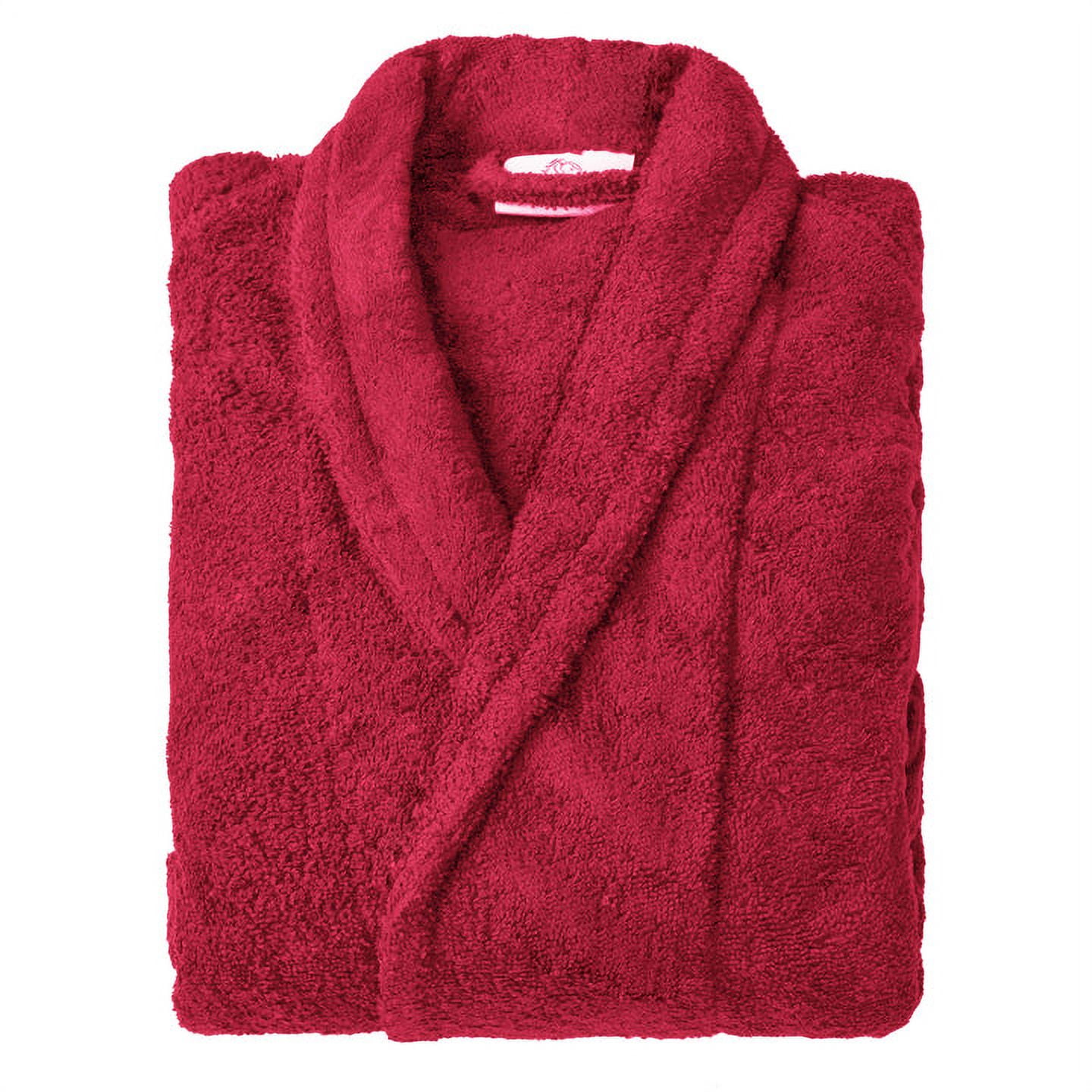 100% Premium Long-Staple Cotton Unisex Terry Bath Robe, 10 Colors ...